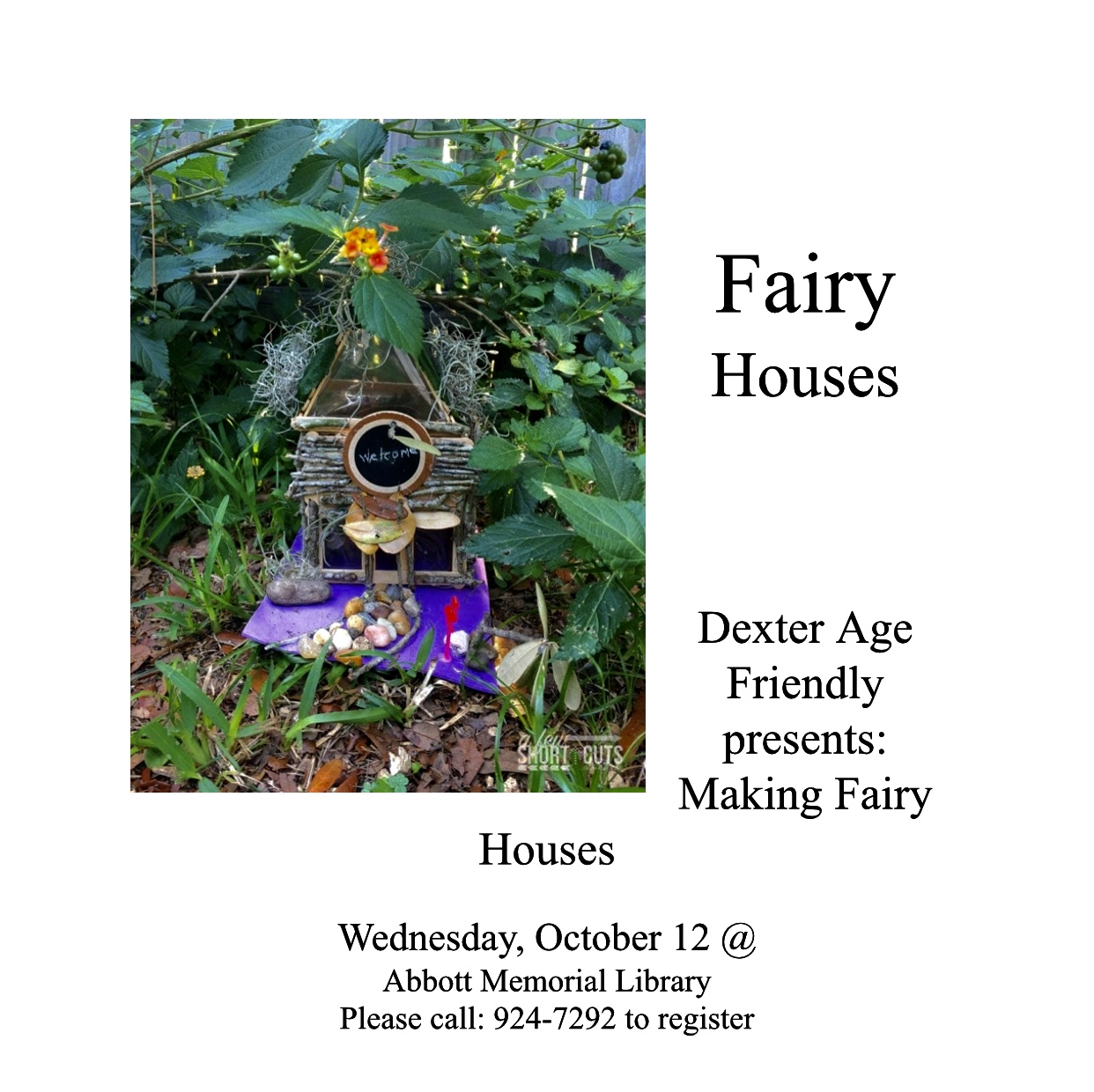 Upcoming Event: Fairy Houses – Abbott Memorial Library