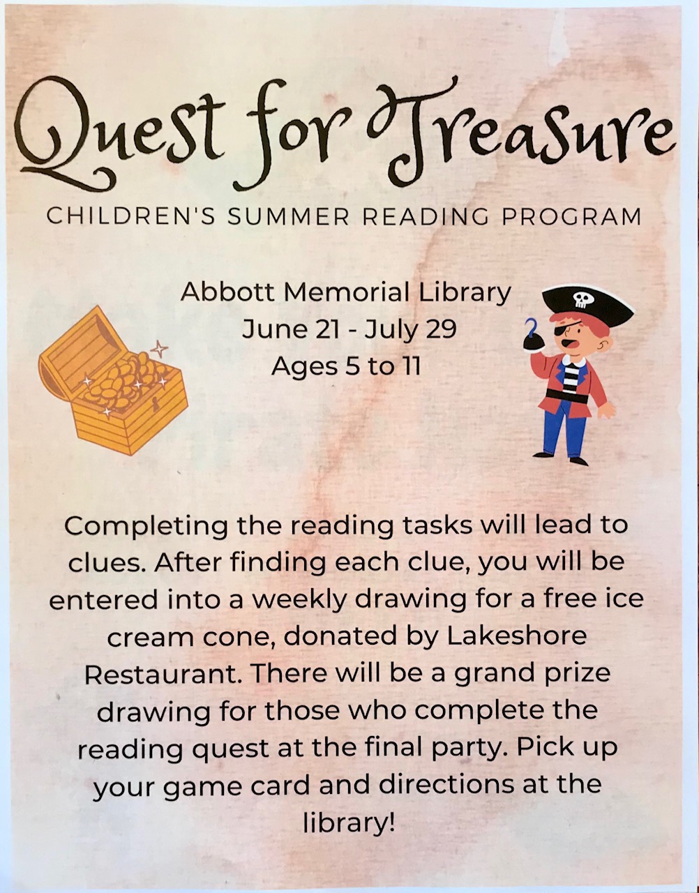 Join us: Summer Reading Program – Abbott Memorial Library
